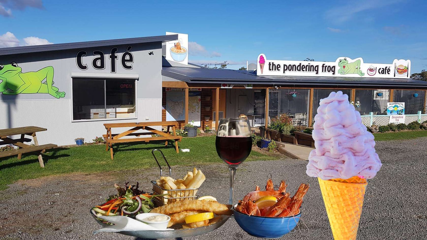 The Pondering Frog, Bicheno TAS – Country Pub Camping